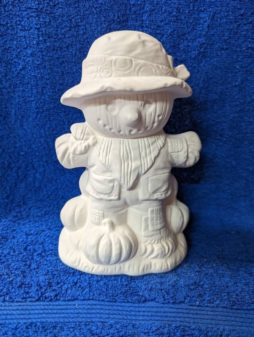 Ceramic Bisque Scarecrow - Etsy