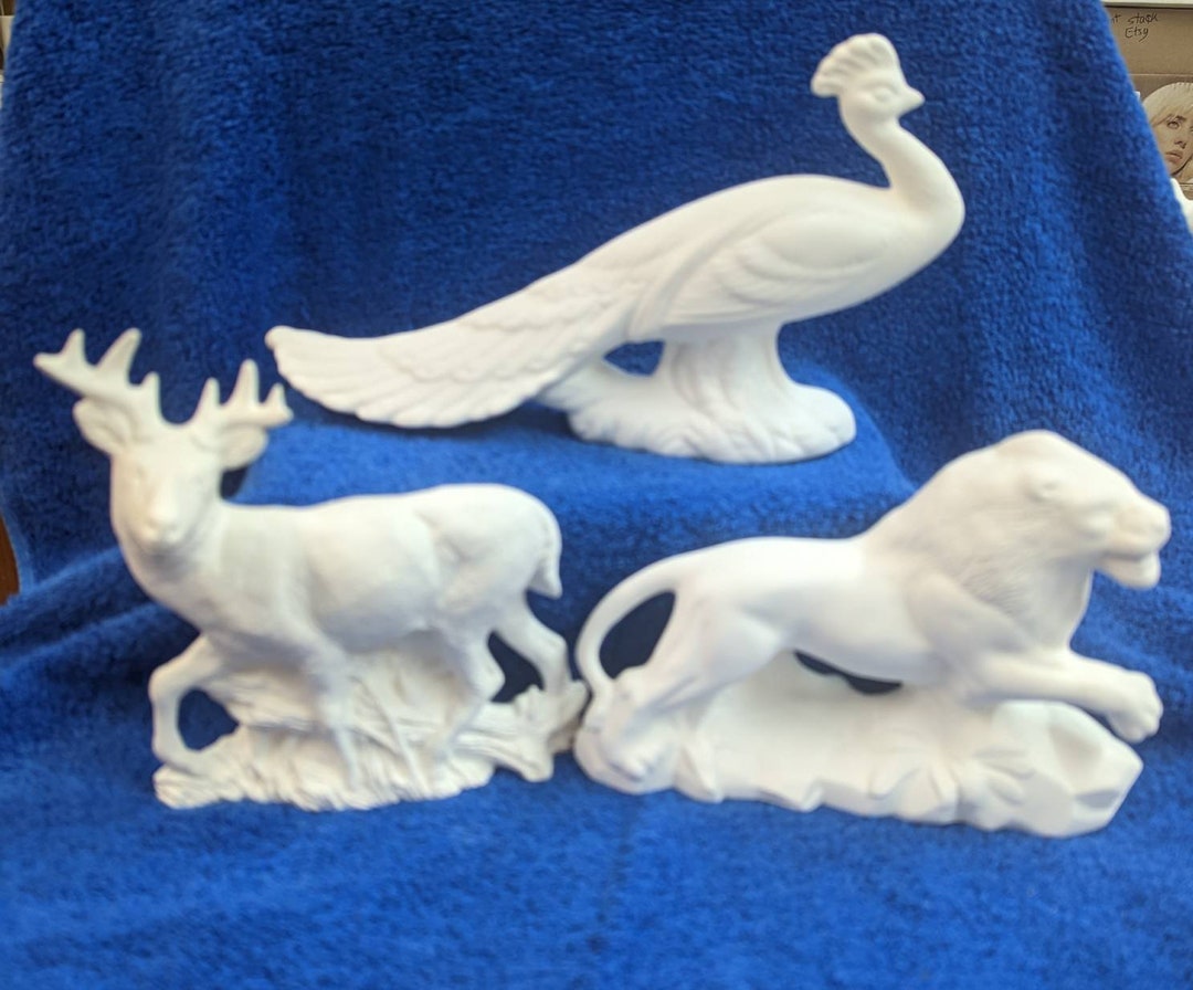 Unpainted Animal Ceramics - Etsy