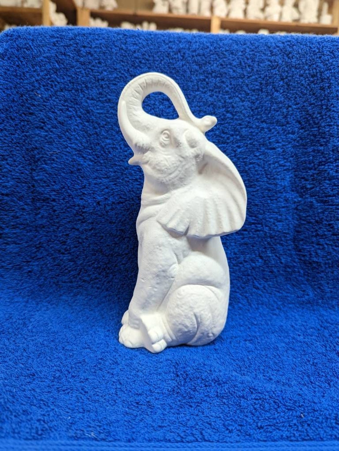 Unpainted Ceramic Bisque Elephant - Etsy