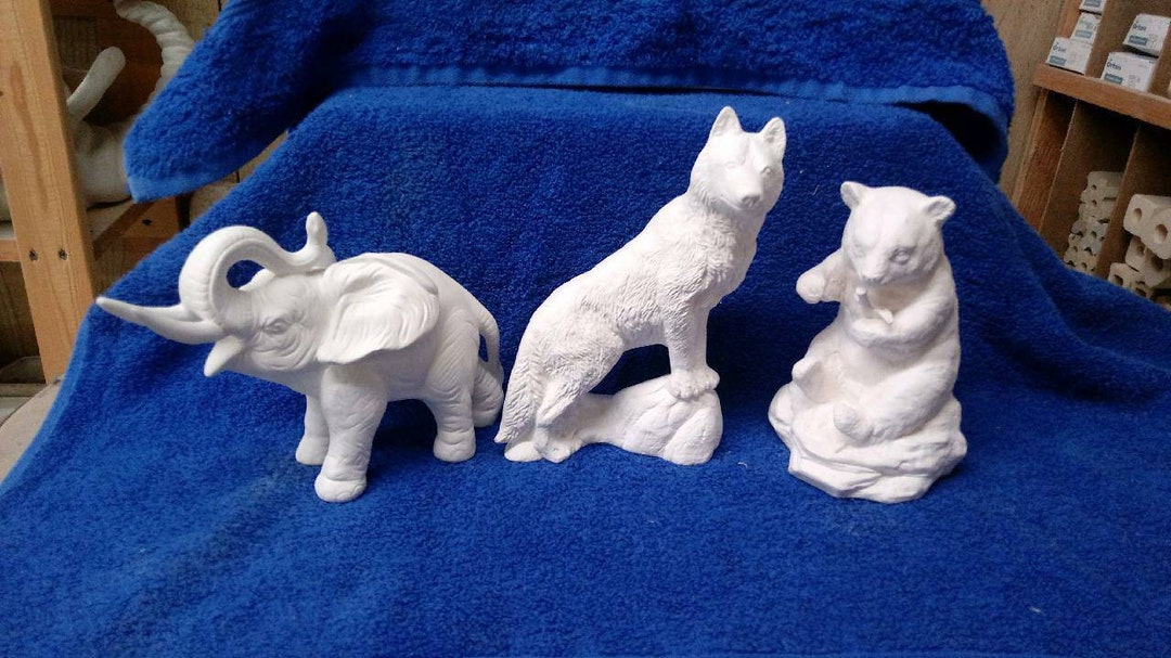 Assorted Animal Unpainted Ceramics - Etsy