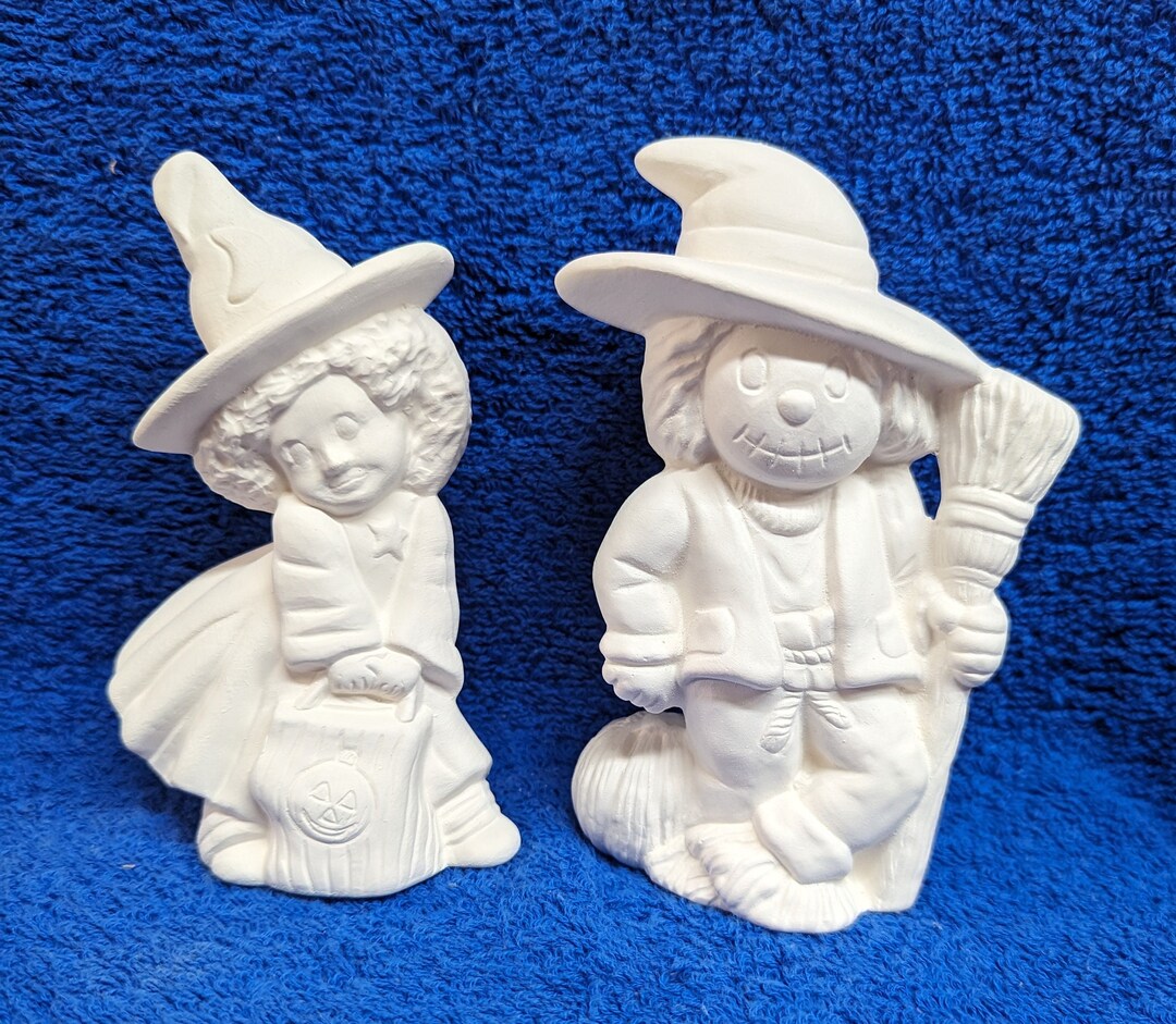 Set of 2 Cute Halloween Figures - Etsy