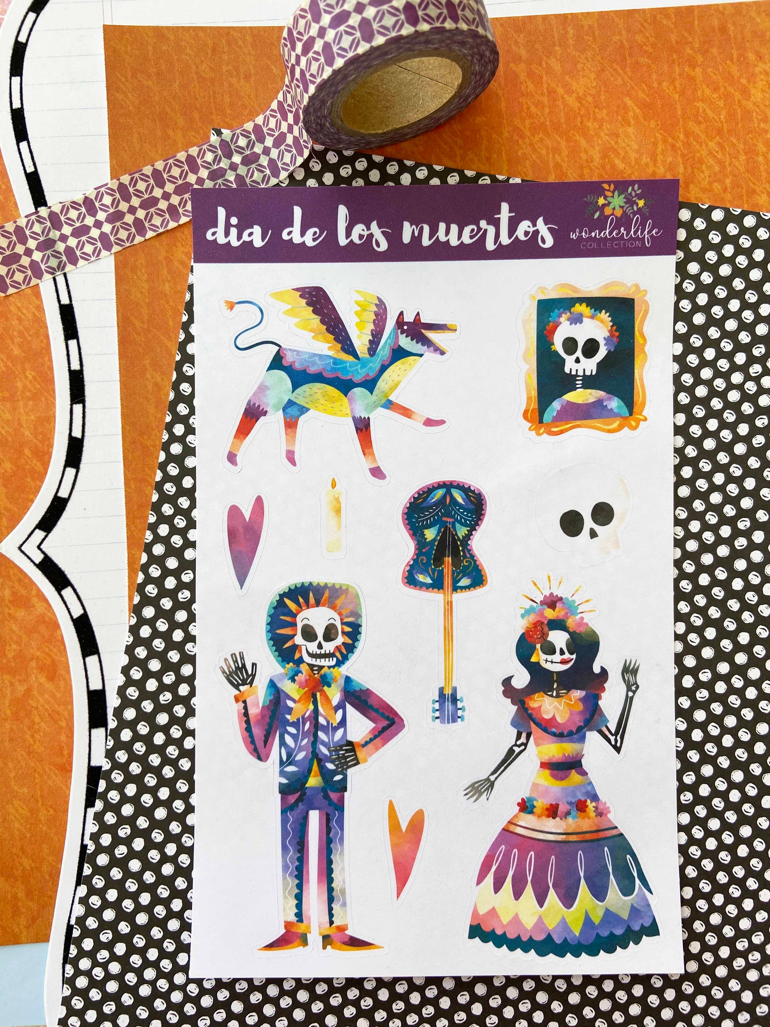 Dia de los Muertos sticker sheet Day of the Dead stickers | Etsy