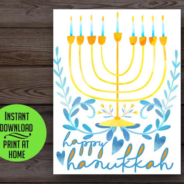 Hanukkah Card - Etsy