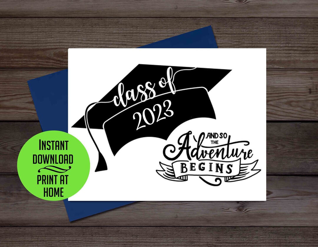 Graduation Card, Class of 2022, Printable Card, Congratulations, High ...