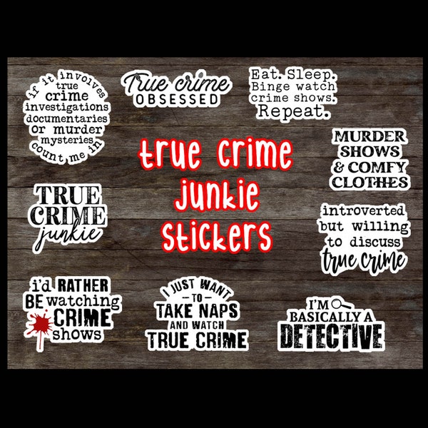 True Crime Stickers - Etsy