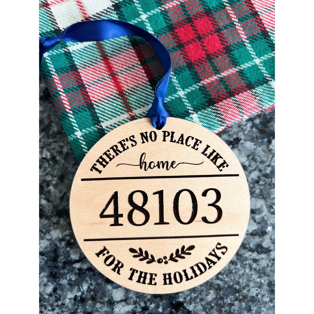 Custom Zip Code Ornament Personalized Home for the Holidays - Etsy