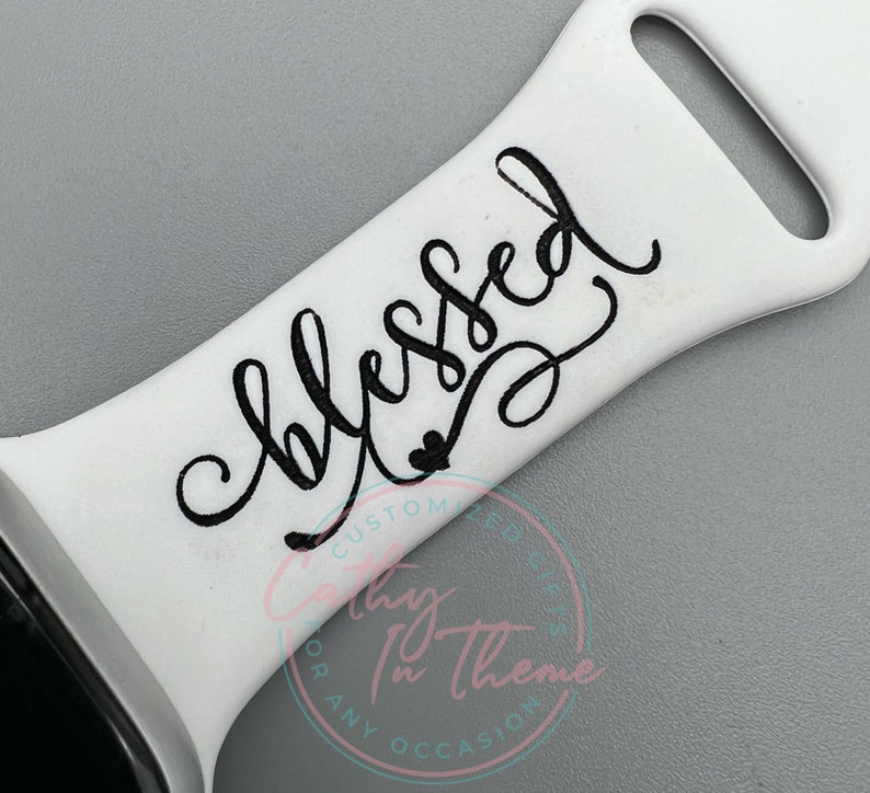 Blessed Watch Band With Heart and Cross - Etsy