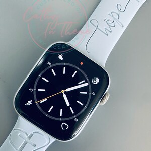 Hope Watch Band With Heart and Cross - Etsy