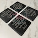 Set of 4 Coasters With Inspirational Bible Verses. Made of Slate Stone ...