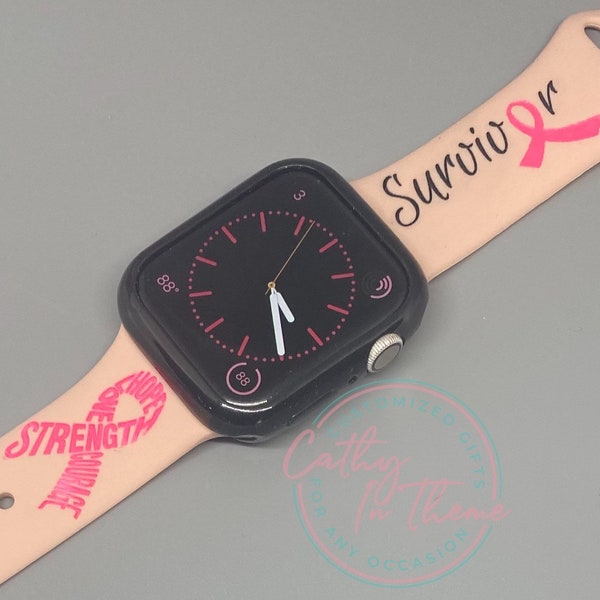 Breast Cancer Apple Watch Bands - Etsy