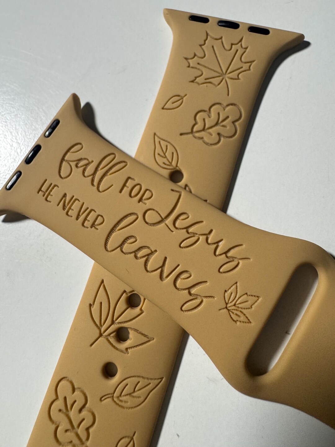 Christian Apple Watch Band: Fall for Jesus Laser Engraved Silicone - Etsy