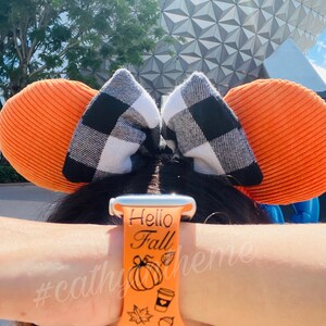 Hello Fall Engraved Silicone Band Compatible With Apple Watch 38/40/41 ...