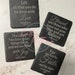 Set of 4 Coasters With Inspirational Bible Verses. Made of Slate Stone ...