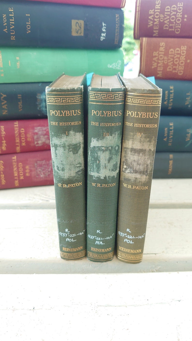 Polybius - the Histories - Heinemann Editions - Single Volumes - 1922-5 ...