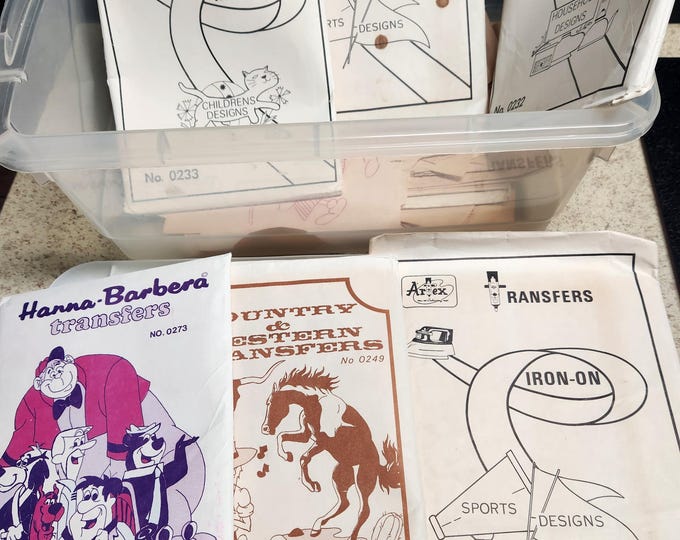 1976 Hanna Barbara, Country & Western and Artex Iron-on Transfers - Etsy