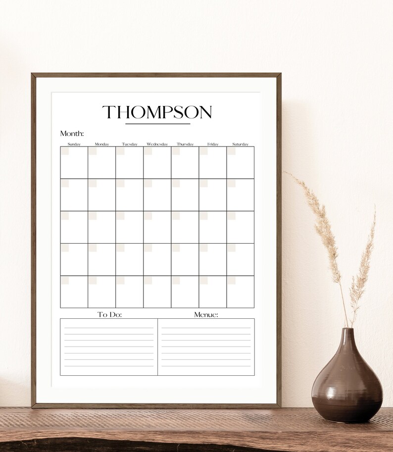 Personalized Printable Infinity Calendar Forever Calendar - Etsy