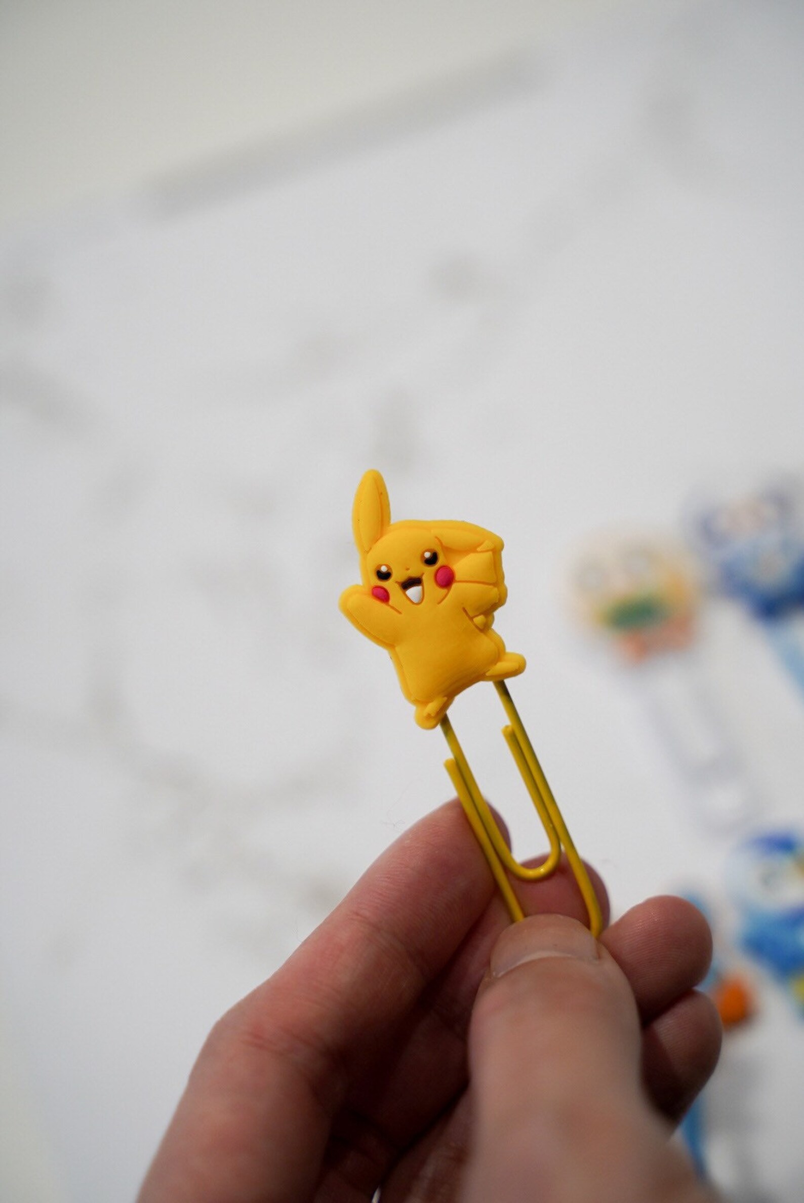 Pokemon Bookmark Paperclips X8 Pikachu Bulbasaur Charmander Squirtle ...