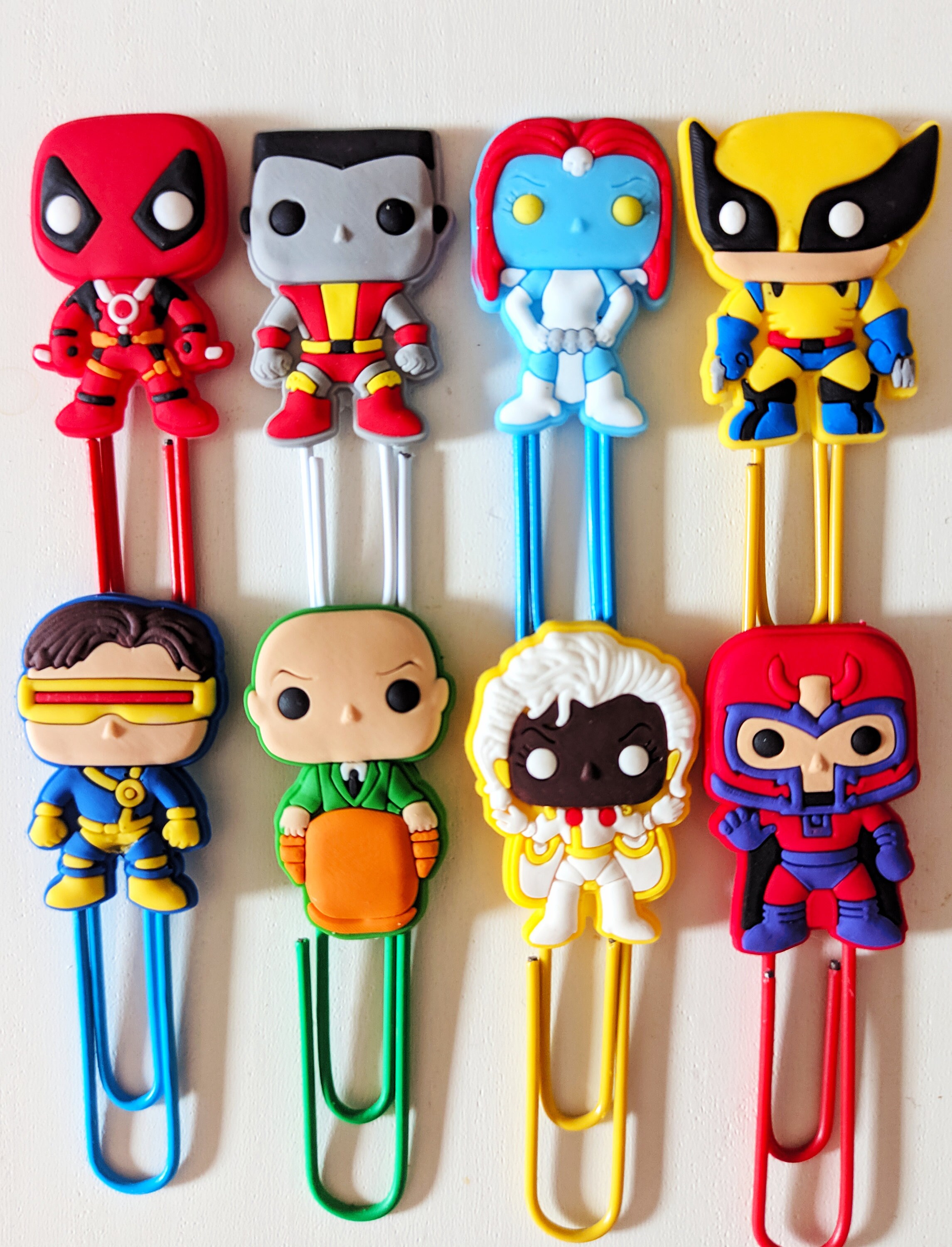 Marvel Avengers Paperclips Bookmarks X8 Ironman Spiderman Hulk Groot ...