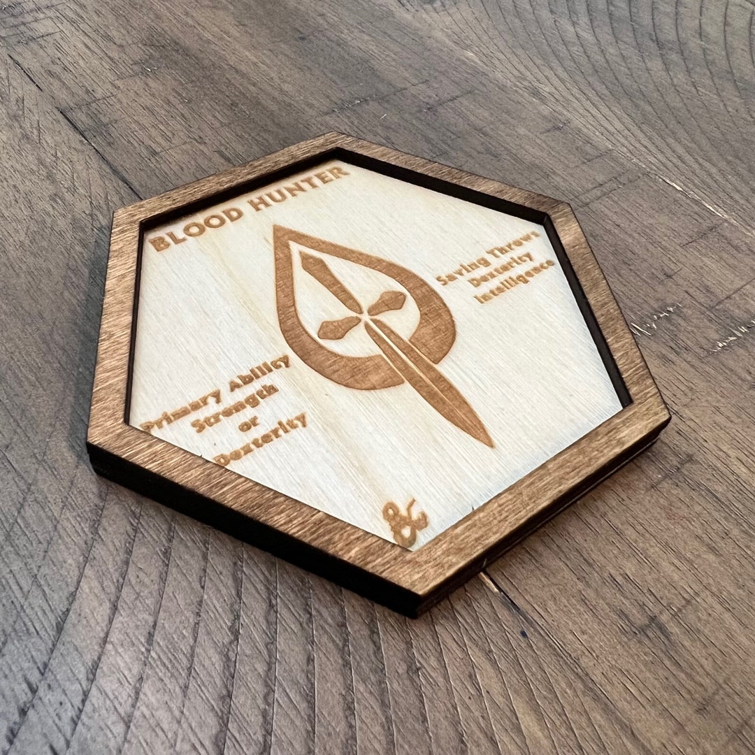 Blood Hunt Coaster DXF SVG Files Fo Laser Cutting - Etsy