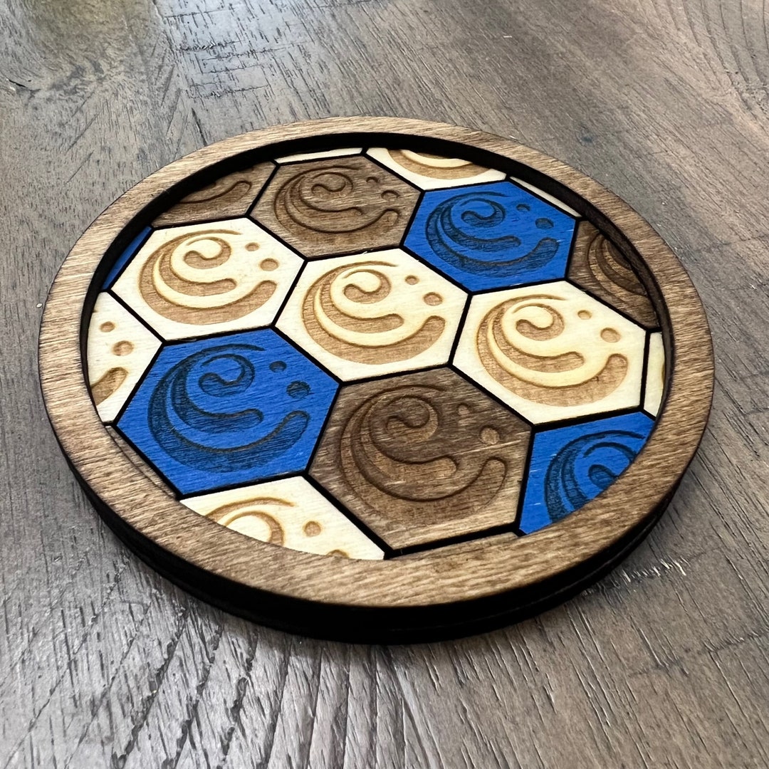 Hydro Coaster DXF SVG Files Fo Laser Cutting - Etsy