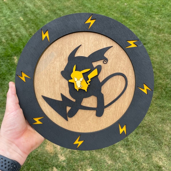 Pikachu Laser Cut File - Etsy