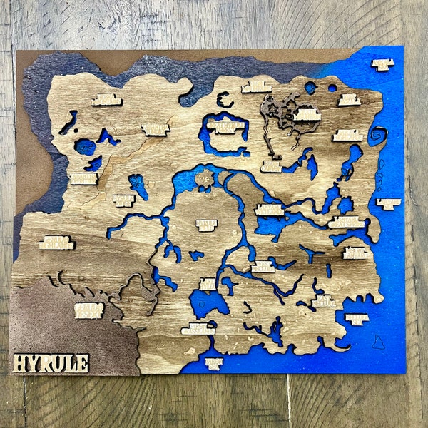Wood Map - Etsy