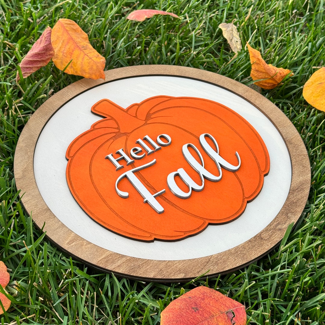Fall Decor, Fall Sign, Fall Digital File, Pumpkin, DXF SVG Files for ...