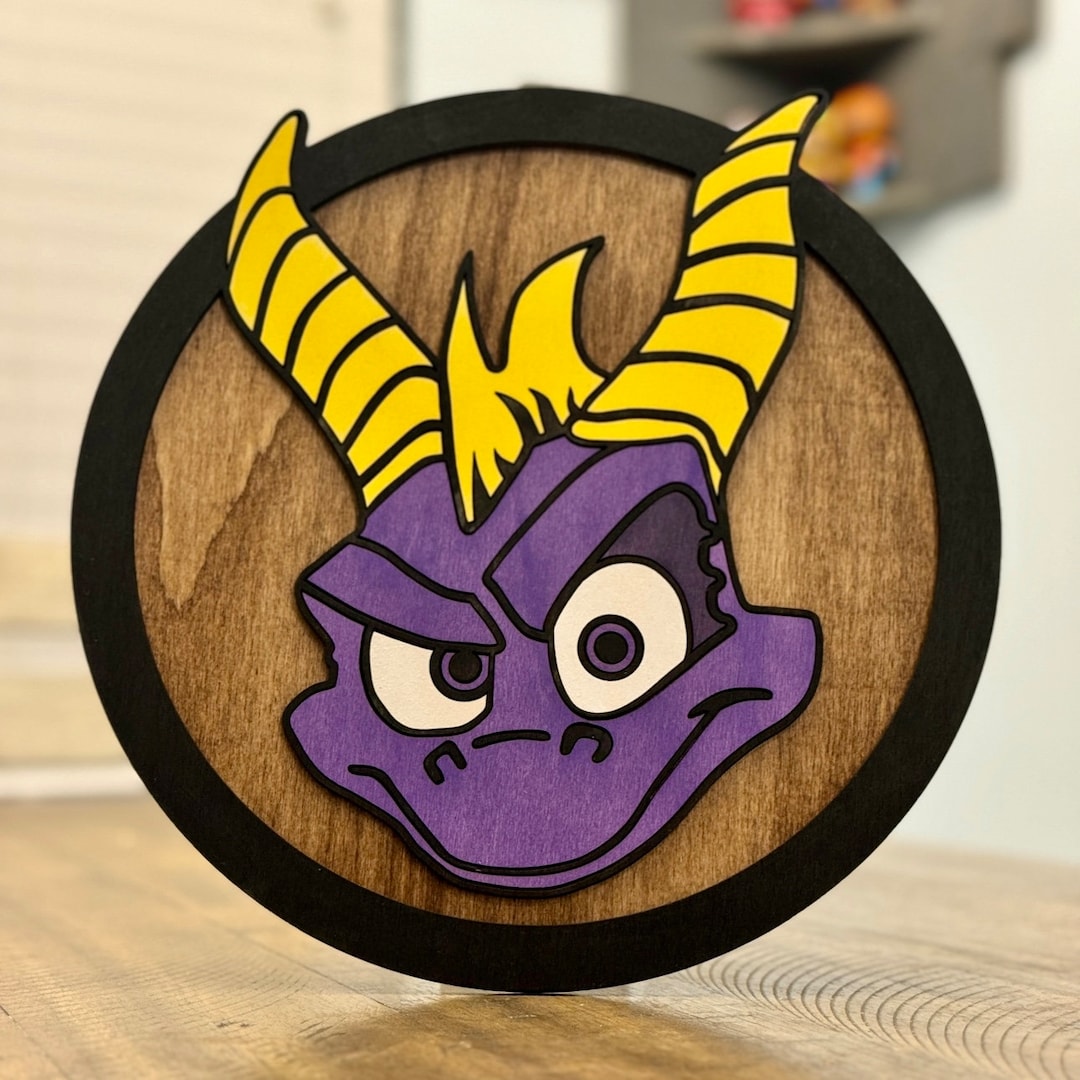 Spy Dragon Stacked Sign DXF SVG Files for Laser Cutting - Etsy