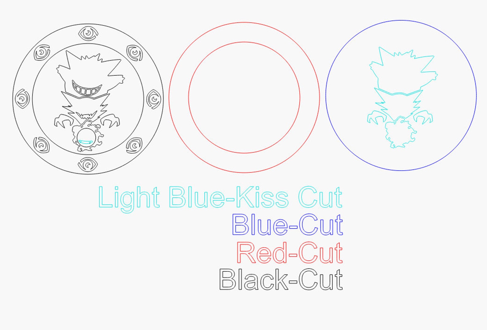 Psychic Ghosts Stacked Sign DXF SVG Files for CNC and Laser - Etsy