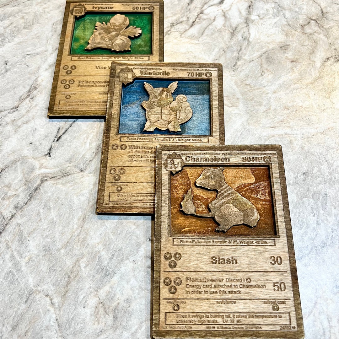 Mid-evolution Starter Card 3 Pack Stacked Signs DXF SVG Files for CNC ...