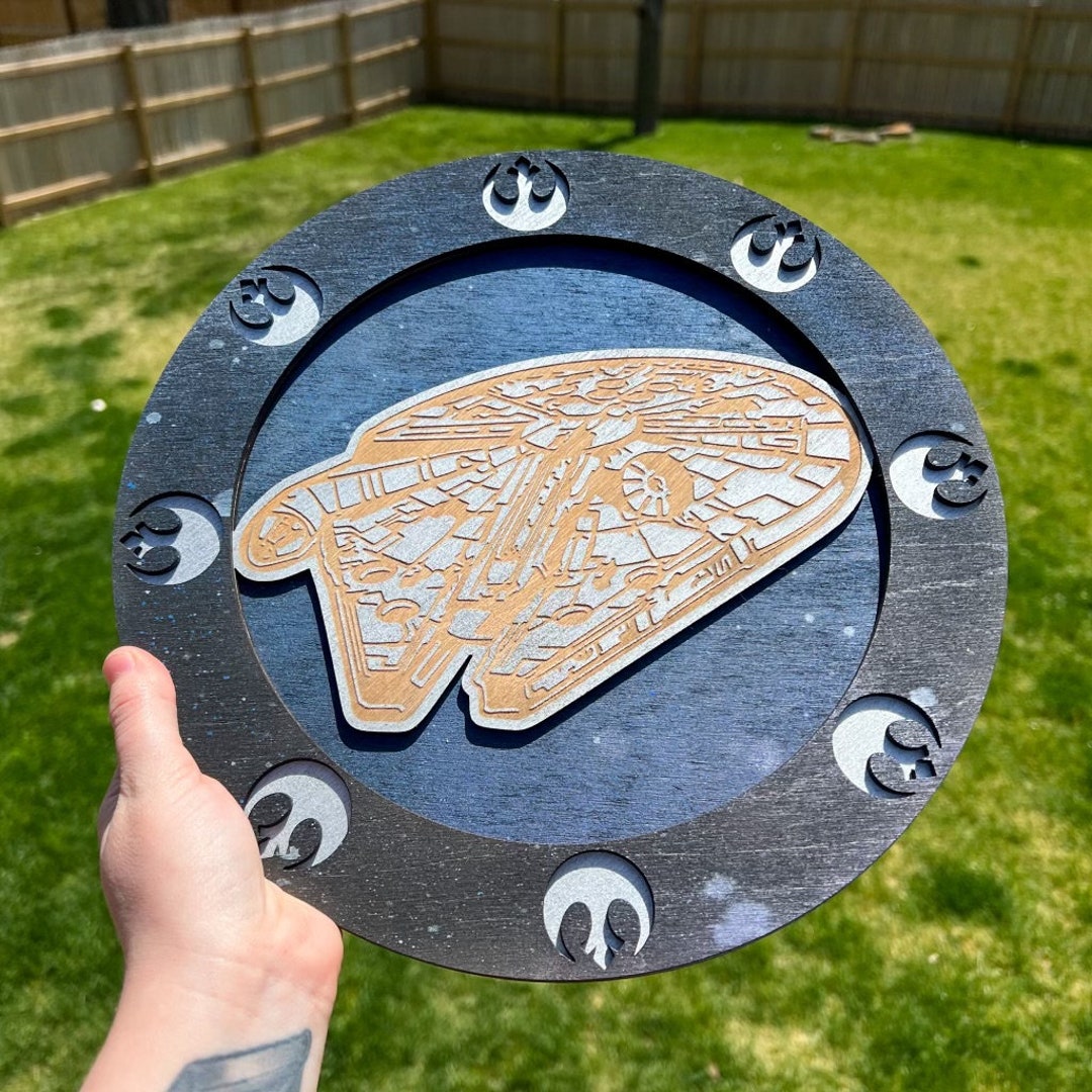 Falcon Flyer Stacked Sign DXF SVG Files for CNC and Laser Cutting - Etsy
