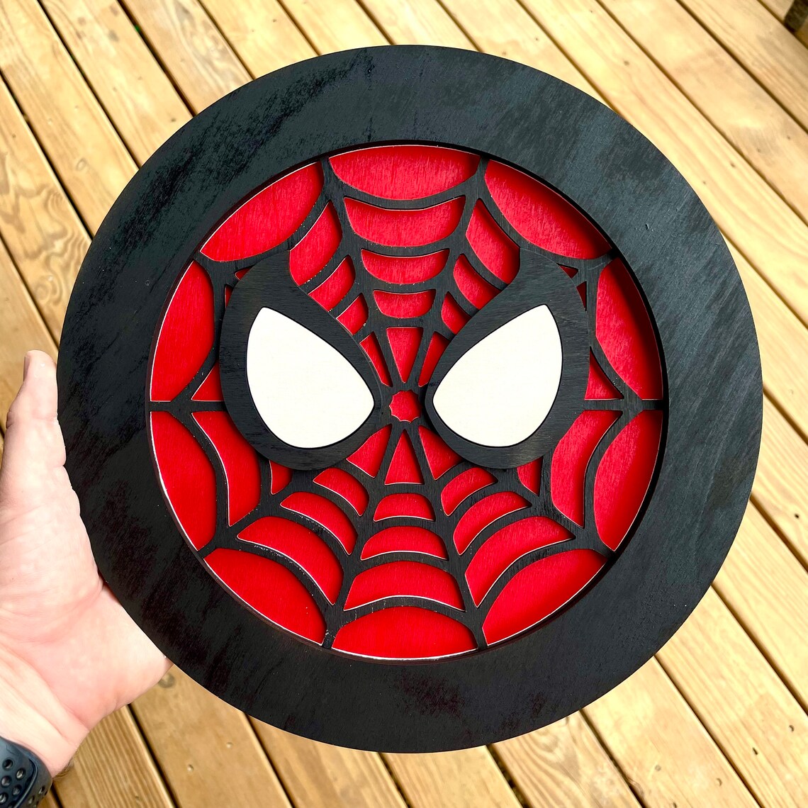 Web Slinger Sign DXF SVG Files for CNC and Laser Cutting - Etsy