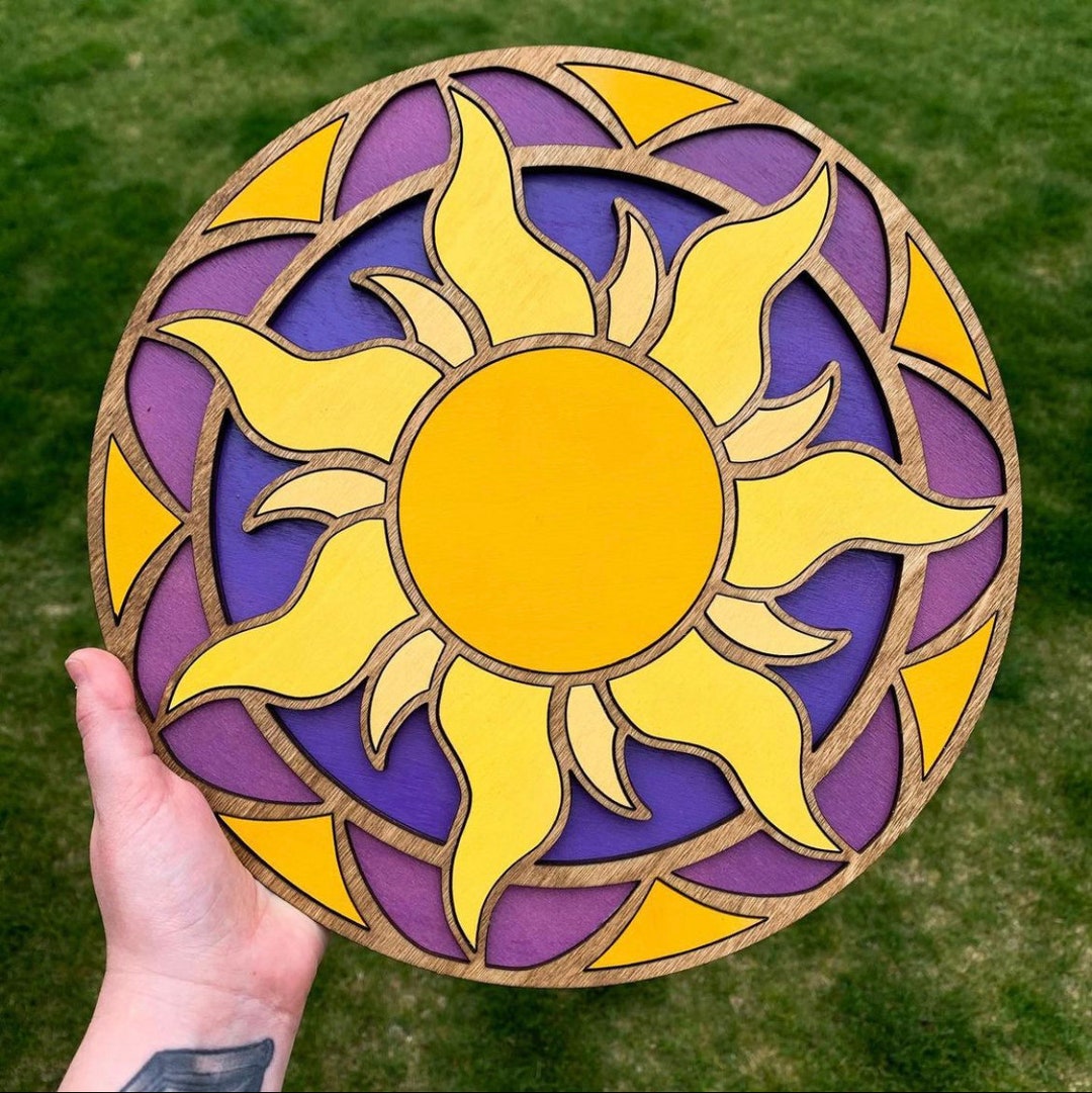 Stacked Sun Sign DXF SVG Files for CNC and Laser Cutting - Etsy