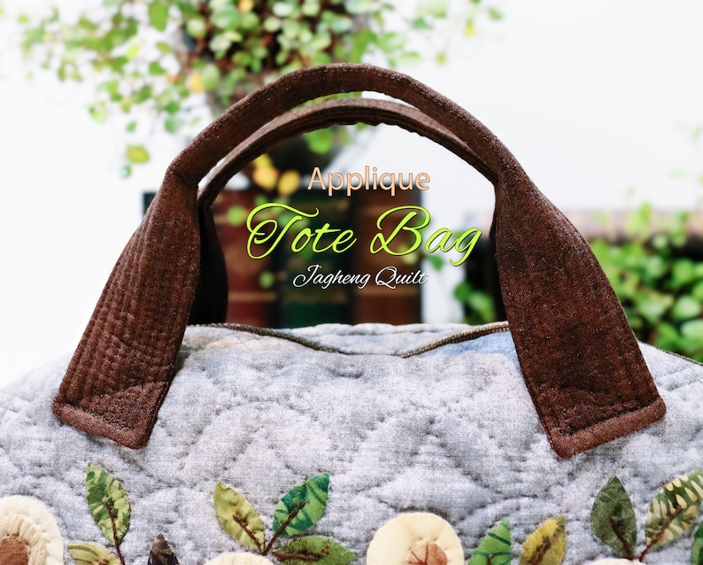 Applique Tote Bag PDF : PDF Pattern WITHOUT Written Instructions, See ...