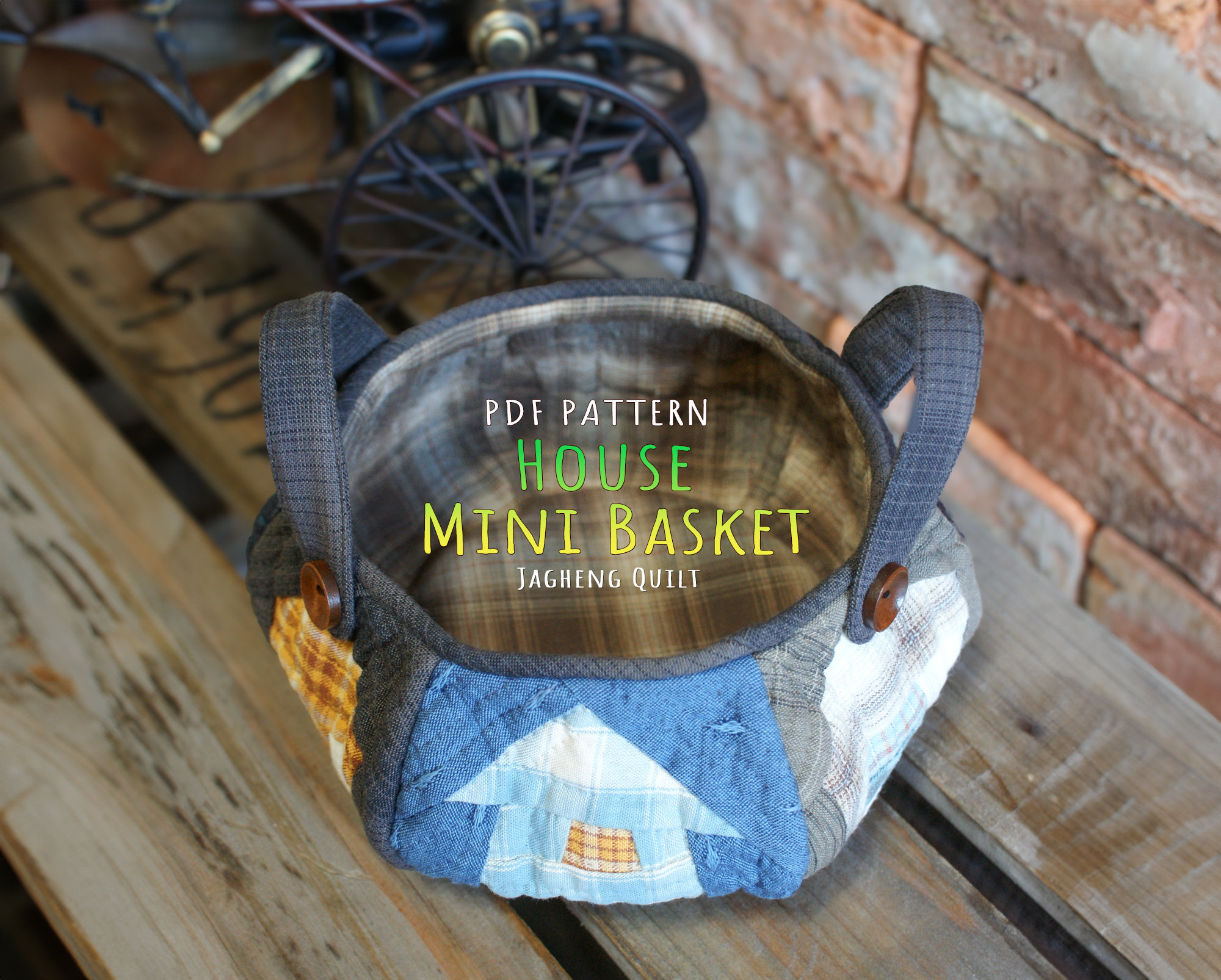 PDF House Mini Basket Pattern & Tutorialvideo in Youtube - Etsy