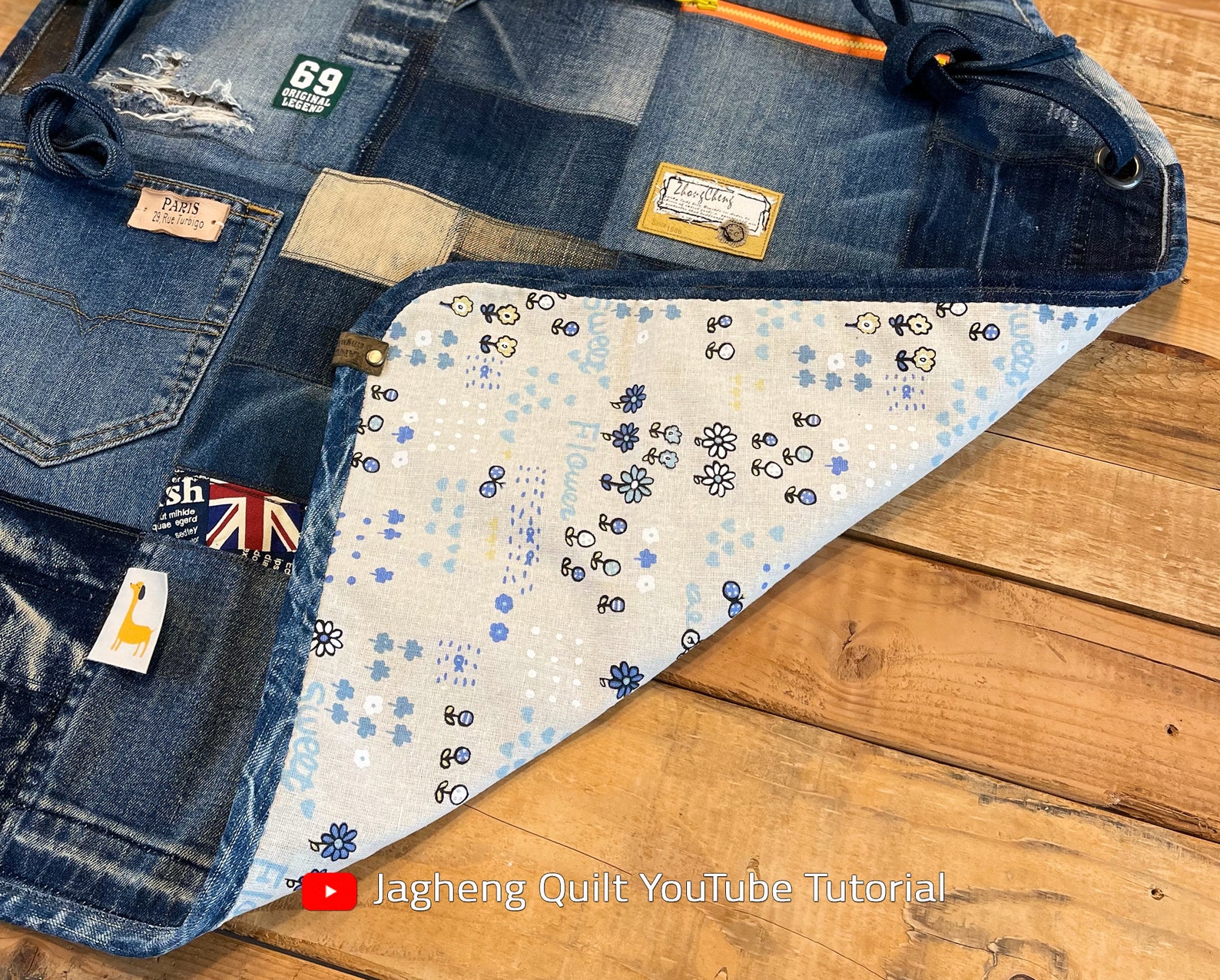 Denim Apron (A3) : PDF Pattern WITHOUT Written Instructions, See the ...