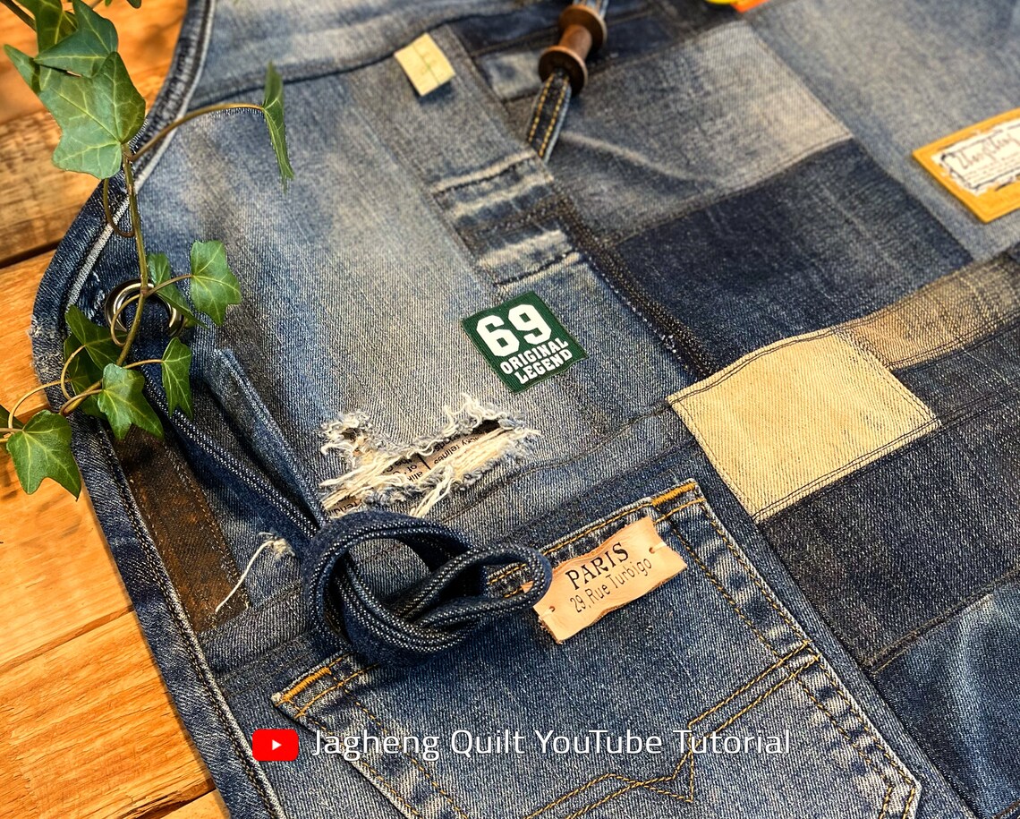 Denim Apron (A3) : PDF Pattern WITHOUT Written Instructions, See the ...