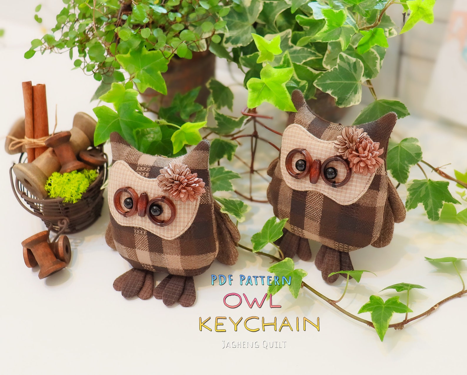 PDF Owl Keychain Pattern & Tutorial(video in Youtube) - Etsy
