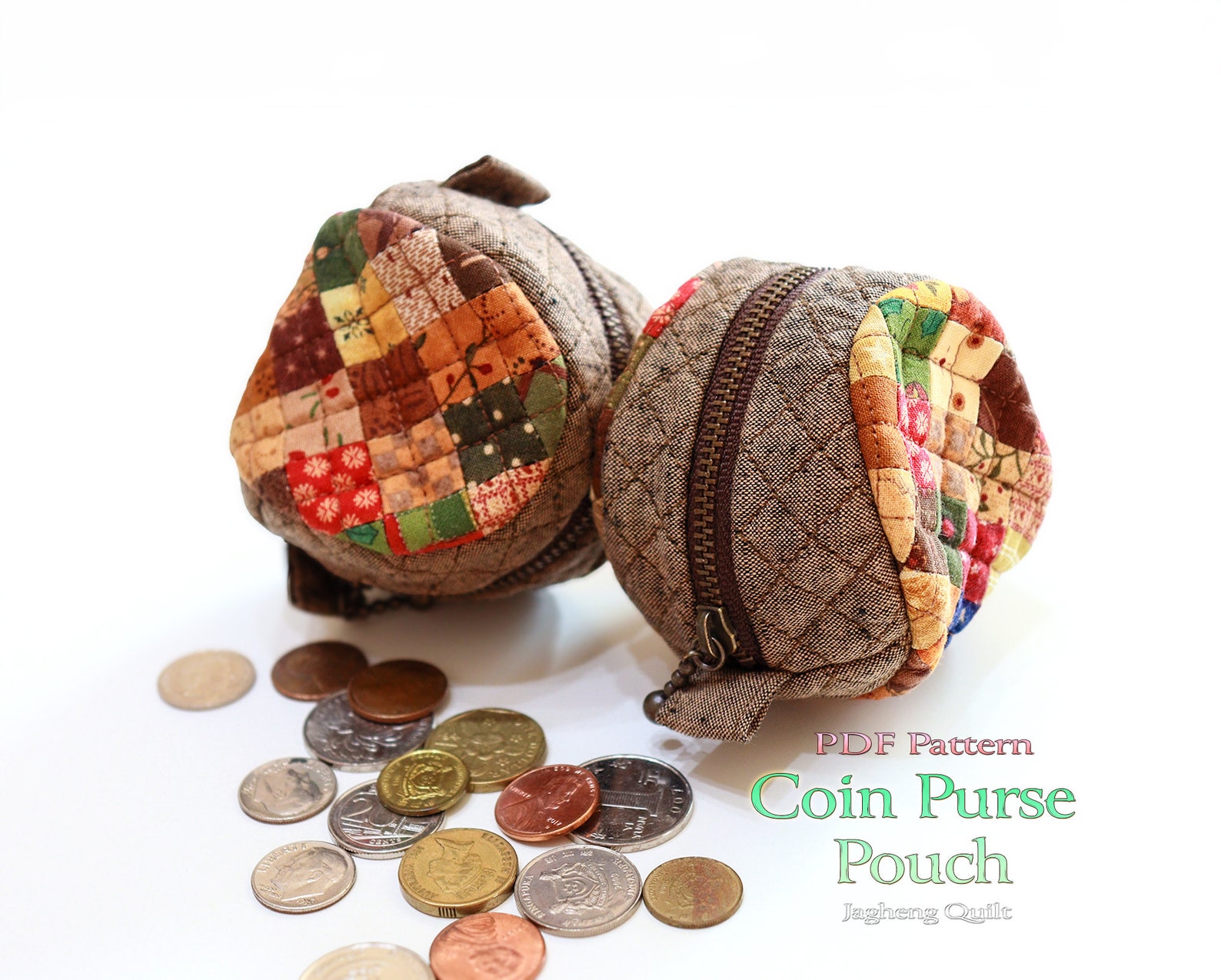 Coin Purse Pouch : PDF Pattern WITHOUT Written Instructions, See the ...