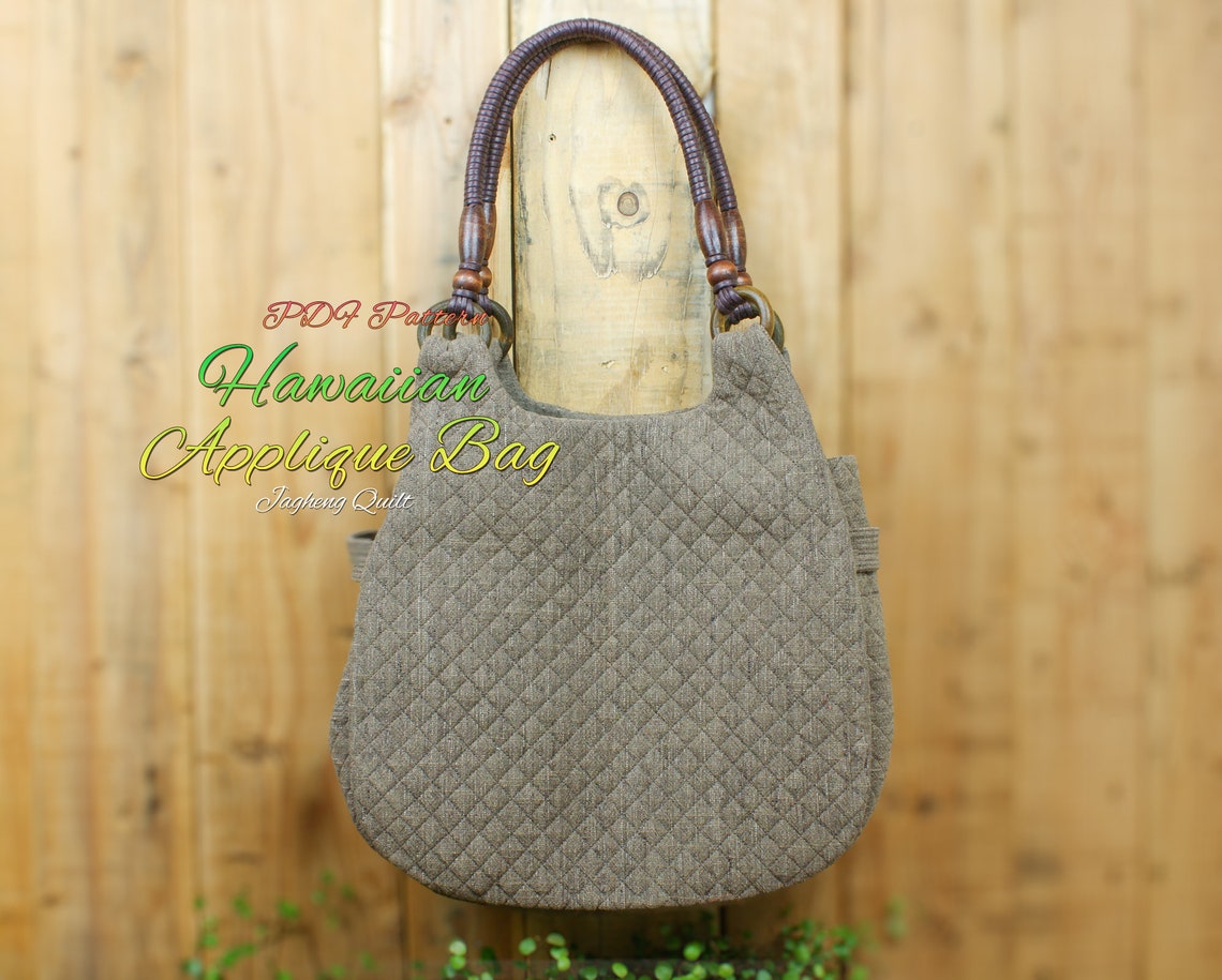 PDF Hawaiian Applique Bag Pattern & Tutorialvideo in Youtube - Etsy