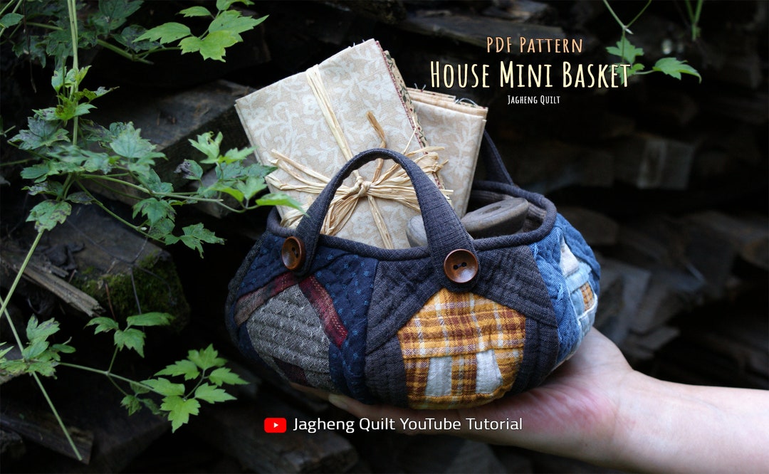 PDF House Mini Basket Pattern & Tutorialvideo in Youtube - Etsy