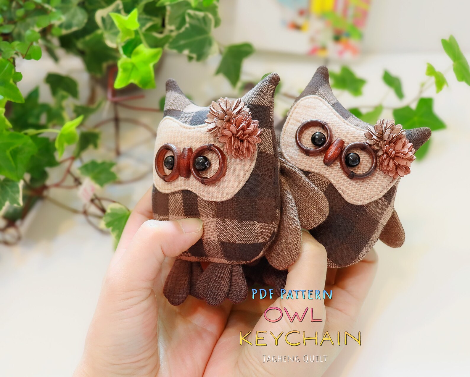 PDF Owl Keychain Pattern & Tutorial(video in Youtube) - Etsy