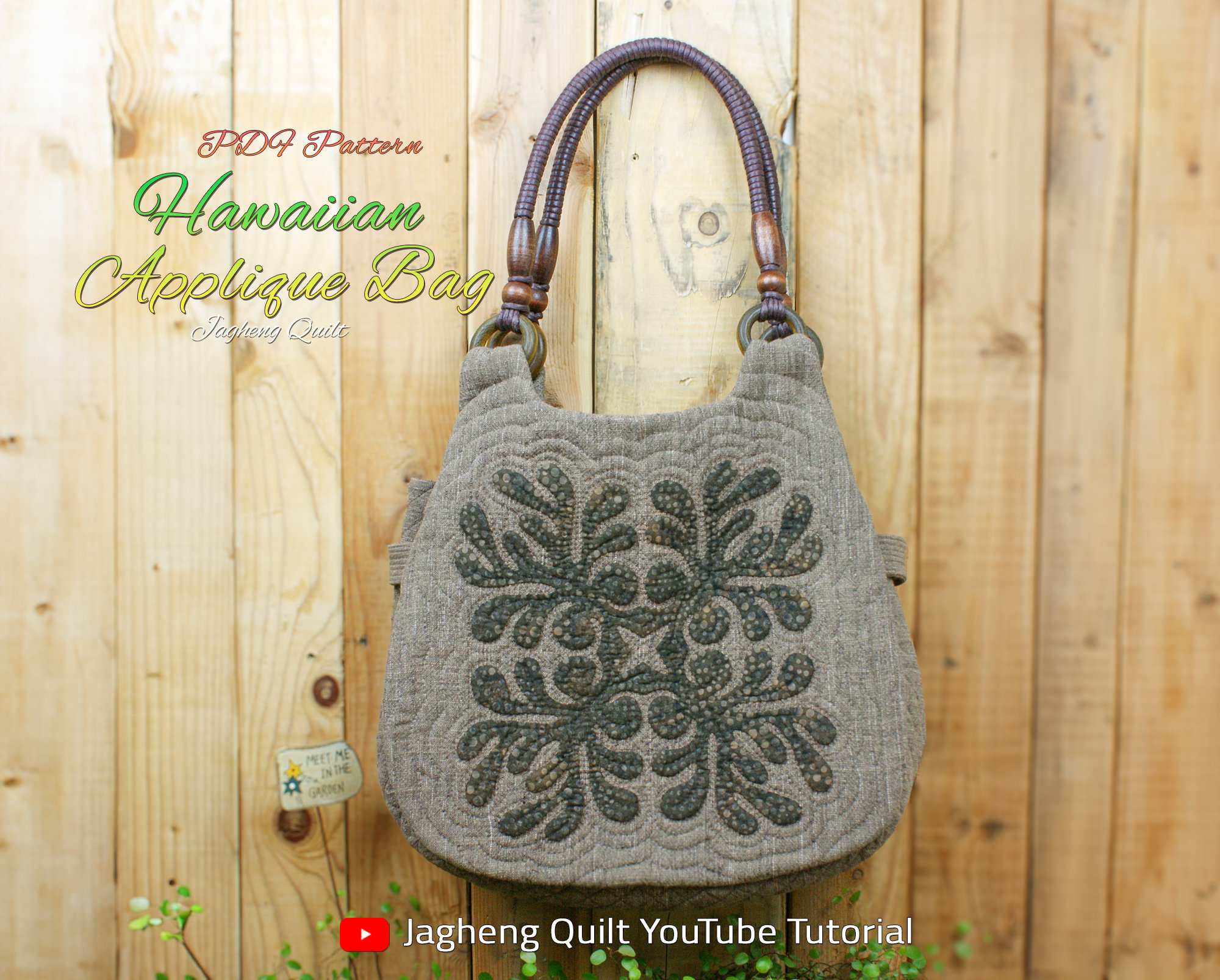 PDF Hawaiian Applique Bag Pattern & Tutorial(video in Youtube) - Etsy