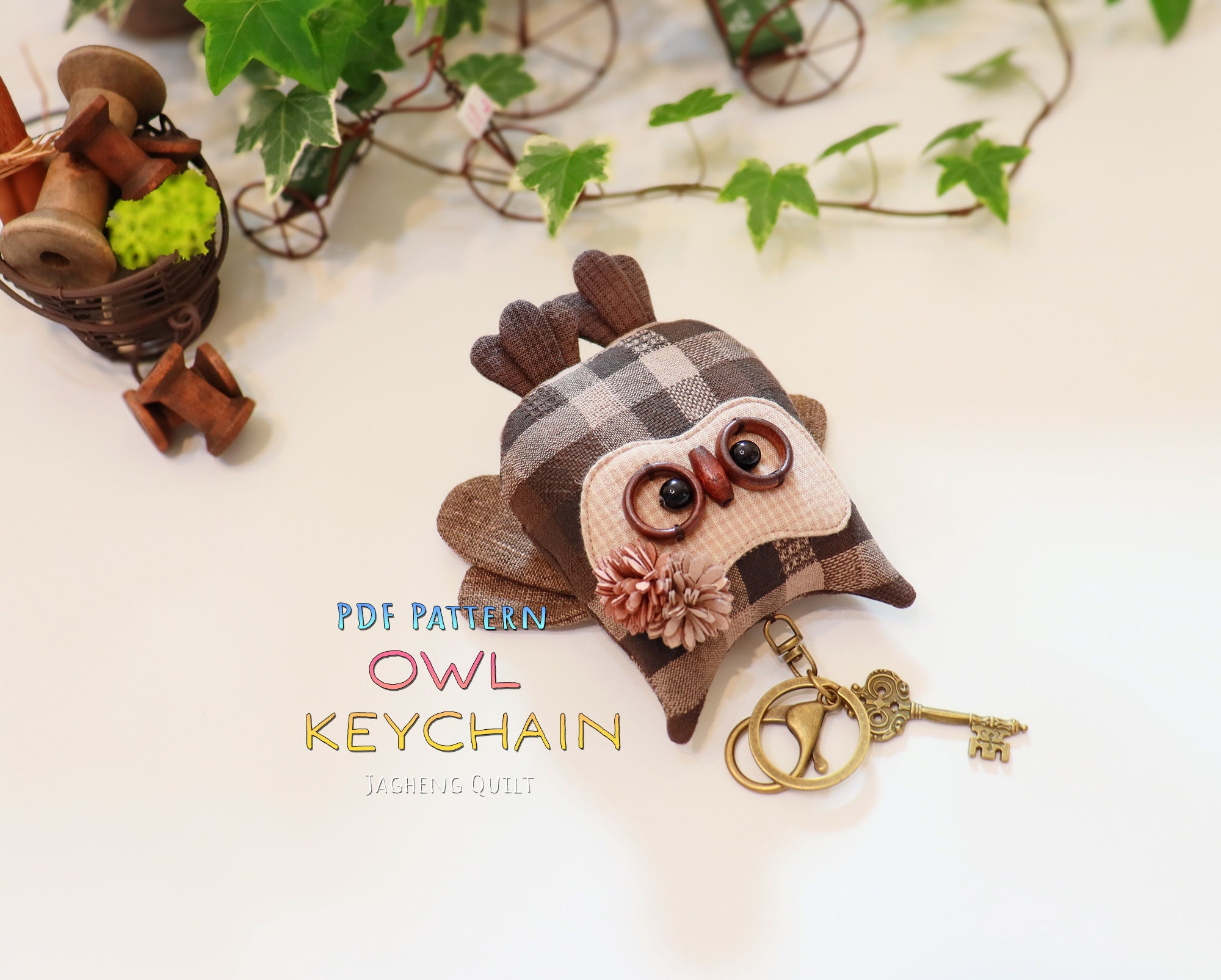 PDF Owl Keychain Pattern & Tutorialvideo in Youtube - Etsy