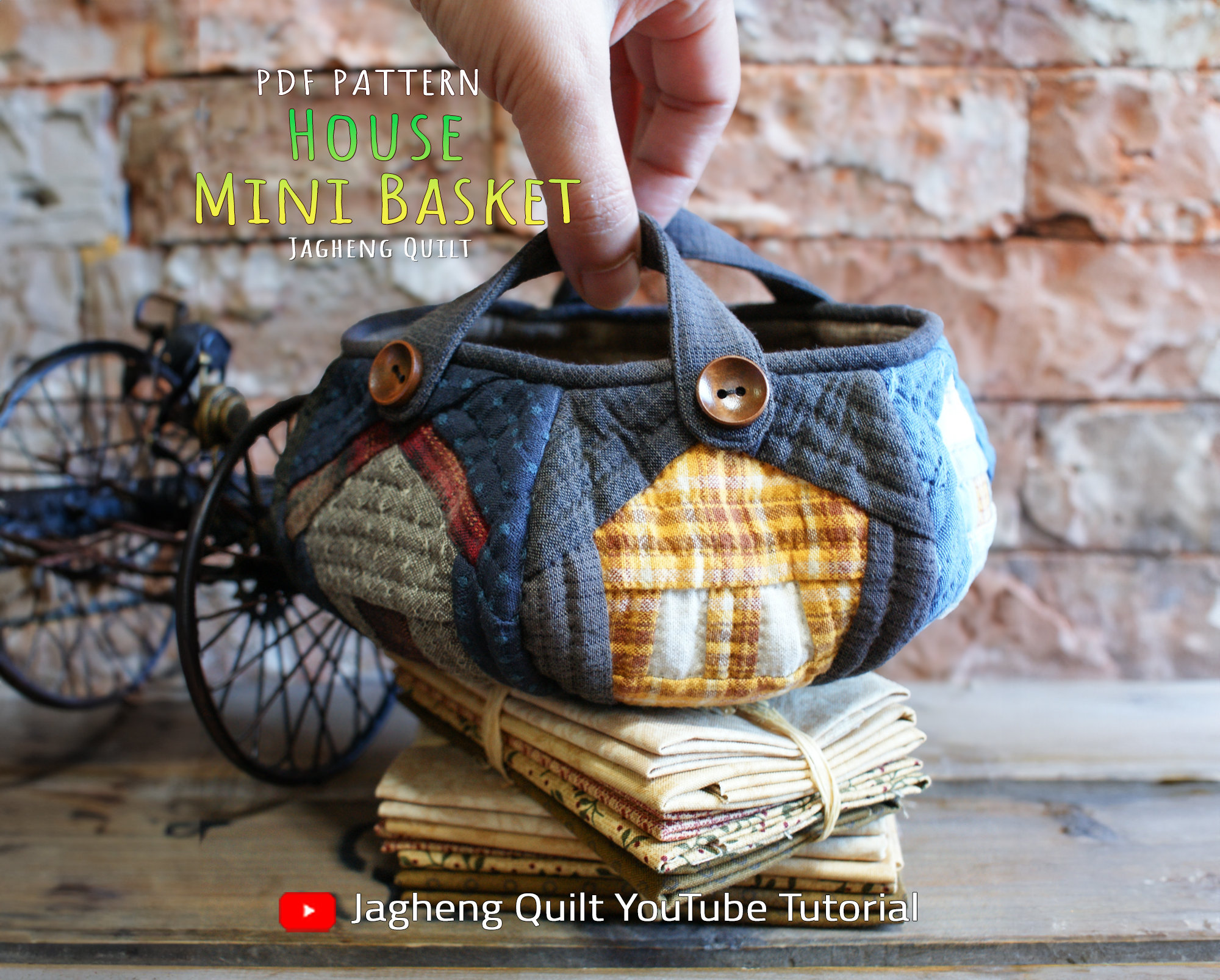 PDF House Mini Basket Pattern & Tutorialvideo in Youtube - Etsy