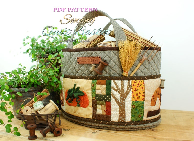 PDF Sewing Quilt Basket Pattern & Tutorialvideo in Youtube - Etsy