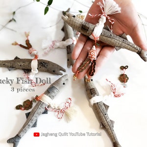 Lucky Fish Doll 3 Pieces PDF Sewing Pattern WITHOUT Written - Etsy