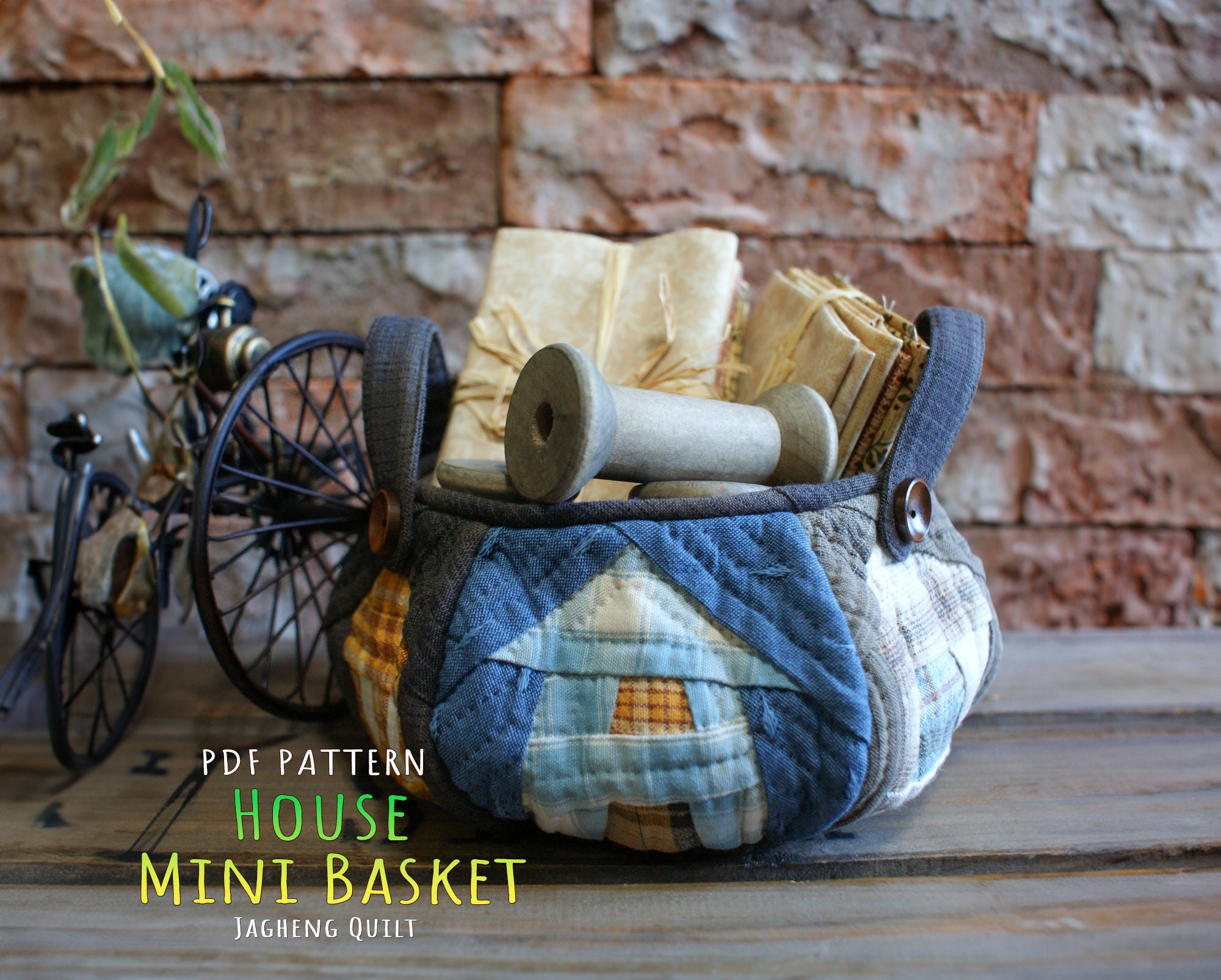 PDF House Mini Basket Pattern & Tutorialvideo in Youtube - Etsy