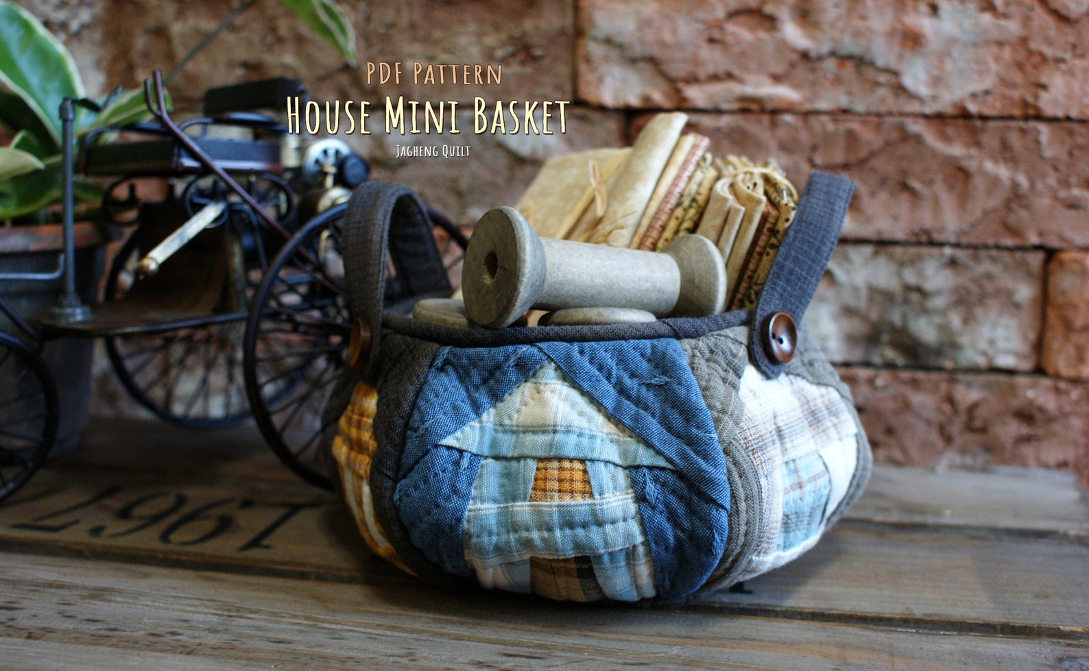 PDF House Mini Basket Pattern & Tutorialvideo in Youtube - Etsy