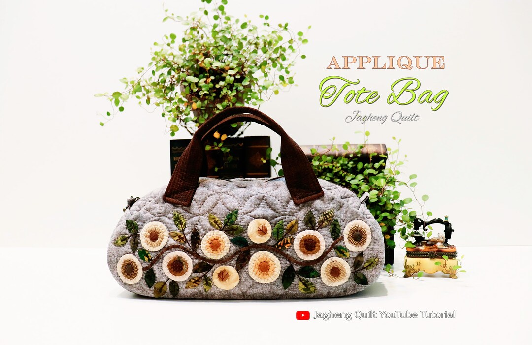 Applique Tote Bag PDF : PDF Pattern WITHOUT Written - Etsy